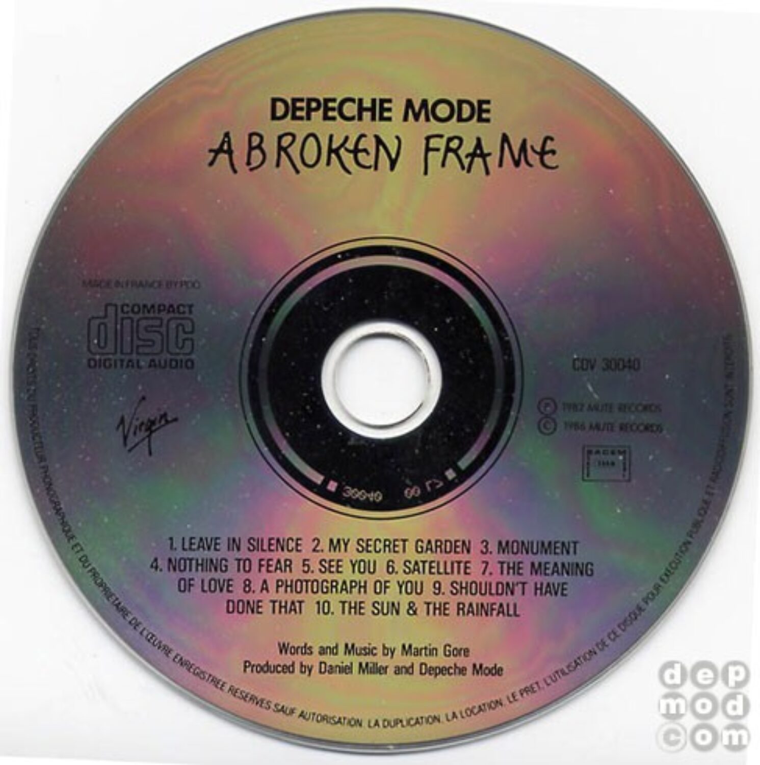 Depeche Mode A Broken Frame